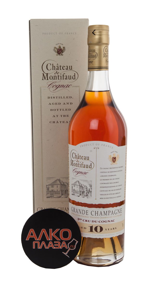 Chateau de Montifaud 10 ans gift box - купить коньяк Шато Де Монтифо 10 ...
