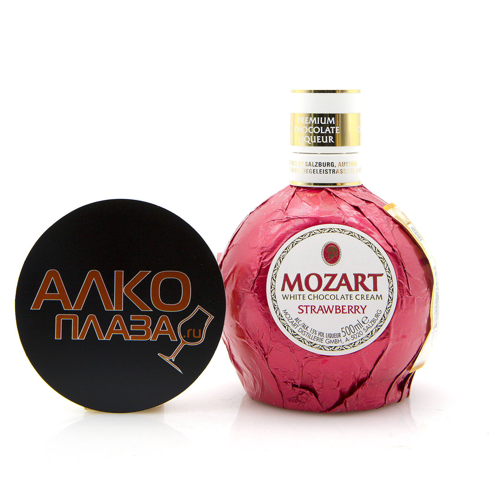 Mozart white chocolate cream strawberry - купить ликер Мозарт с белым ...